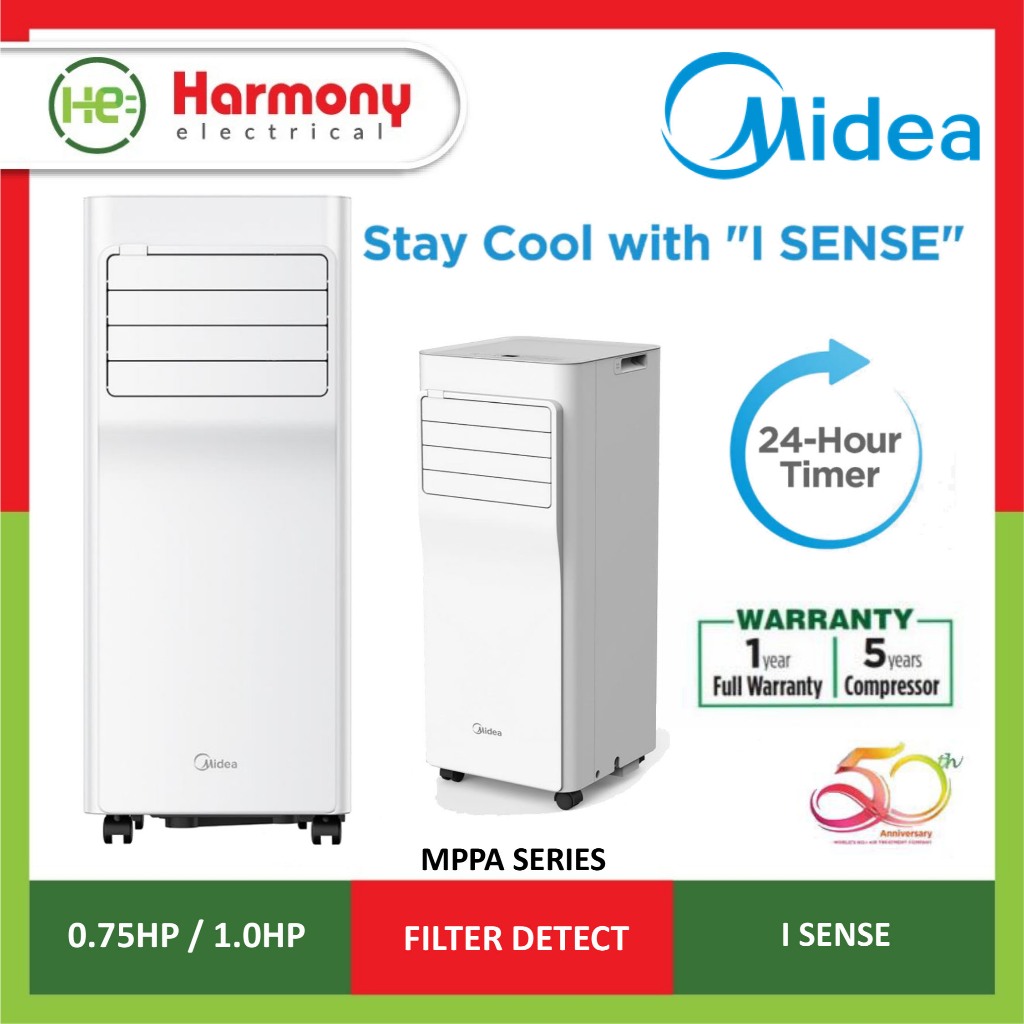 (NEW) MIDEA Portable Air Conditioner / Aircond / Air Cond MPPA-08CRN7 ...