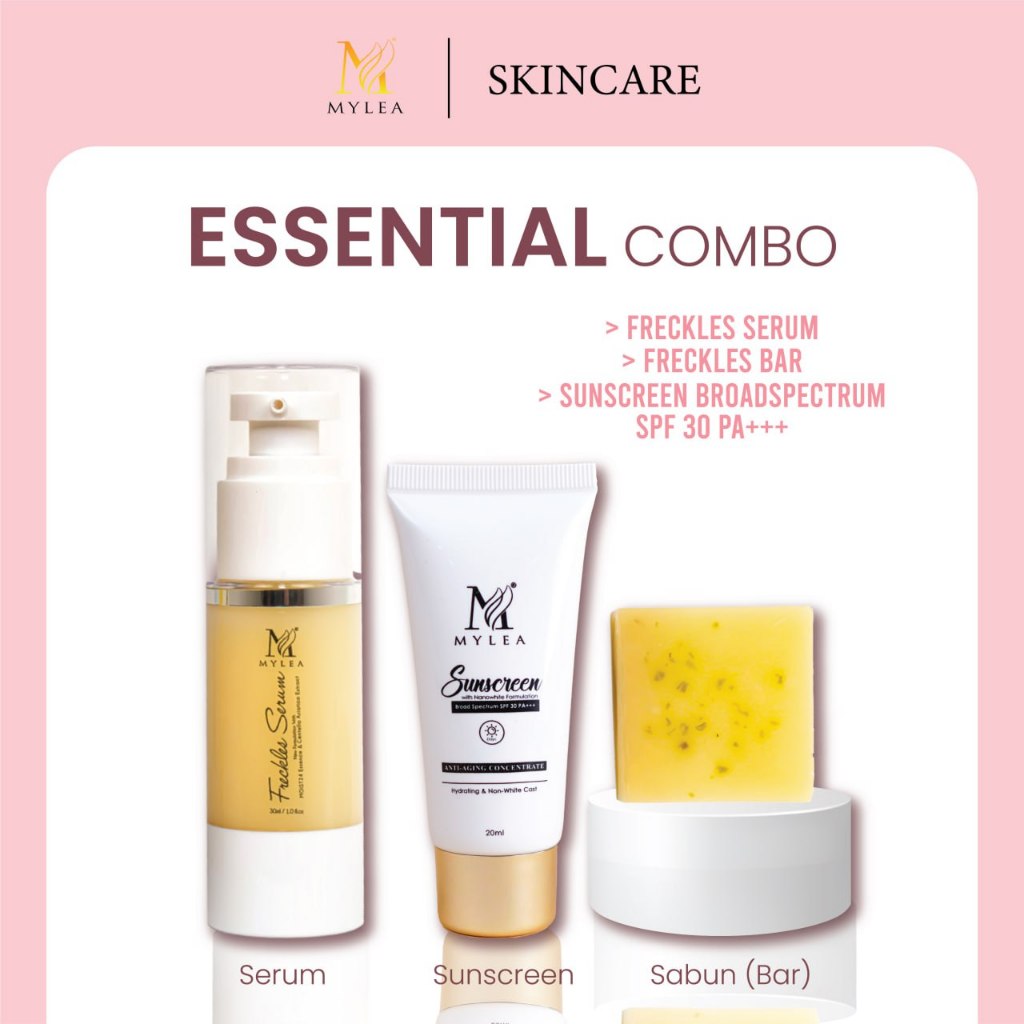 Essential Hydrating Skincare Combo (Serum + Sabun + Sunscreen) | Shopee ...