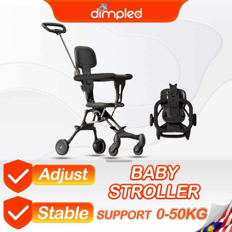 COD Baby Stroller 1-6 Age 2 Way Max50kg Magic stroller Foldable ...