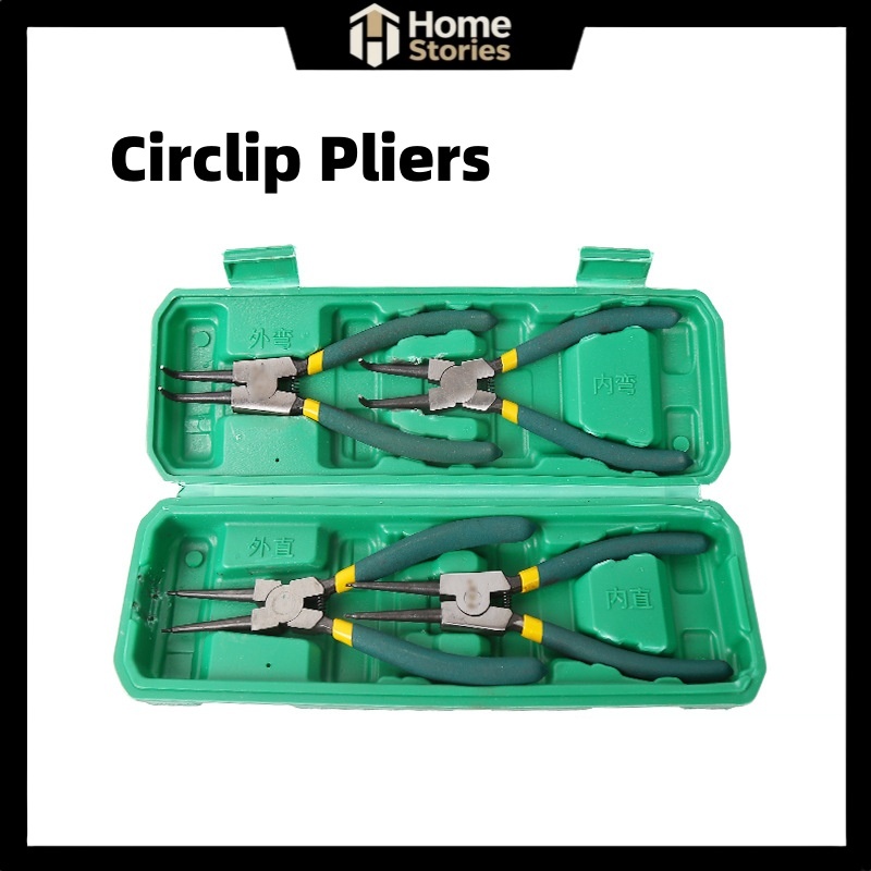 4pcs Multi-Function Snap Ring Pliers circlip pliers straight bend ...