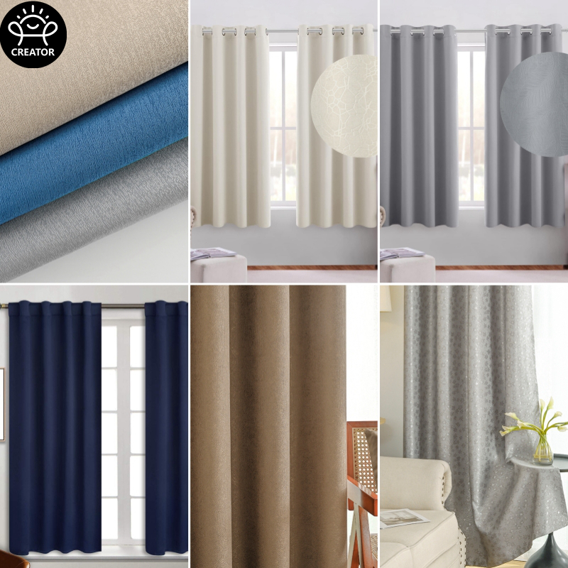 [SOLD] Langsir Sliding Door Curtain Blackout ( Ready Made Curtain Hook ...