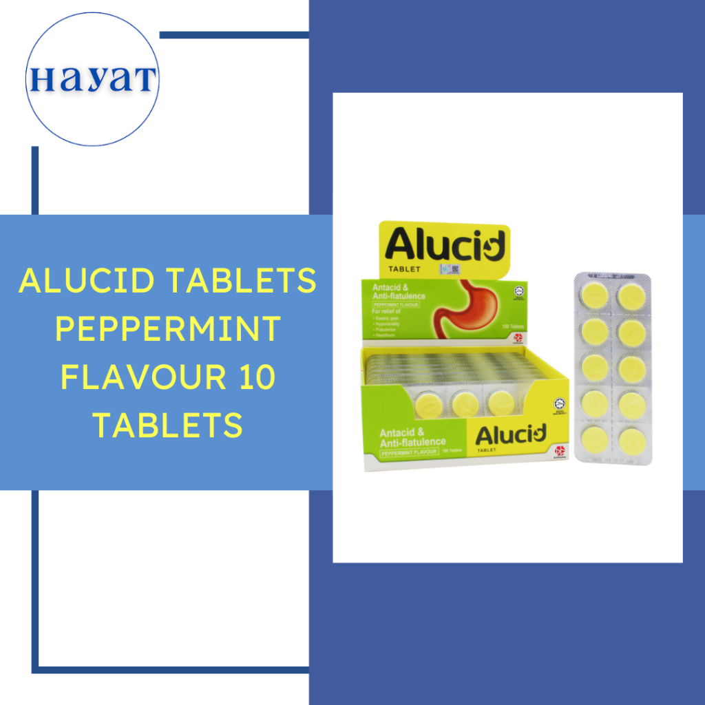 ALUCID TABLETS PEPPERMINT FLAVOUR 10 TABLETS | Shopee Malaysia