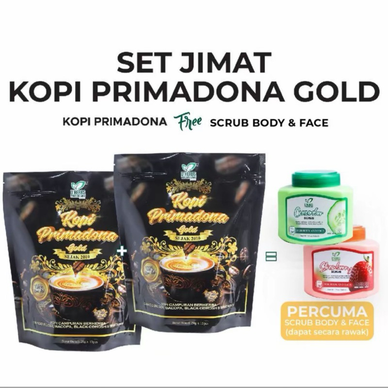 DHERBS Kopi Primadona Gold | Shopee Malaysia