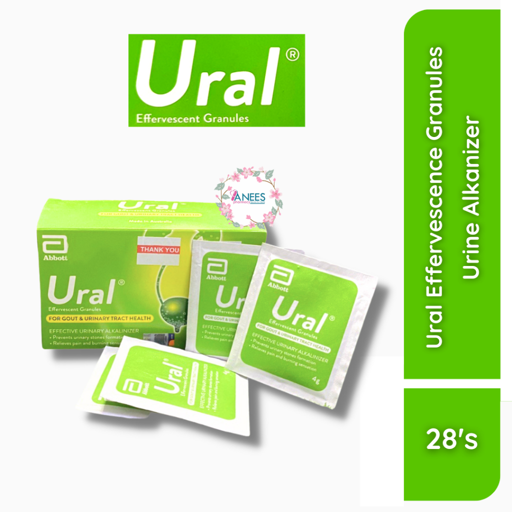 Ural Effervescent Granules – Urine Alkalizer (4g x 4's / 28's) | Shopee ...