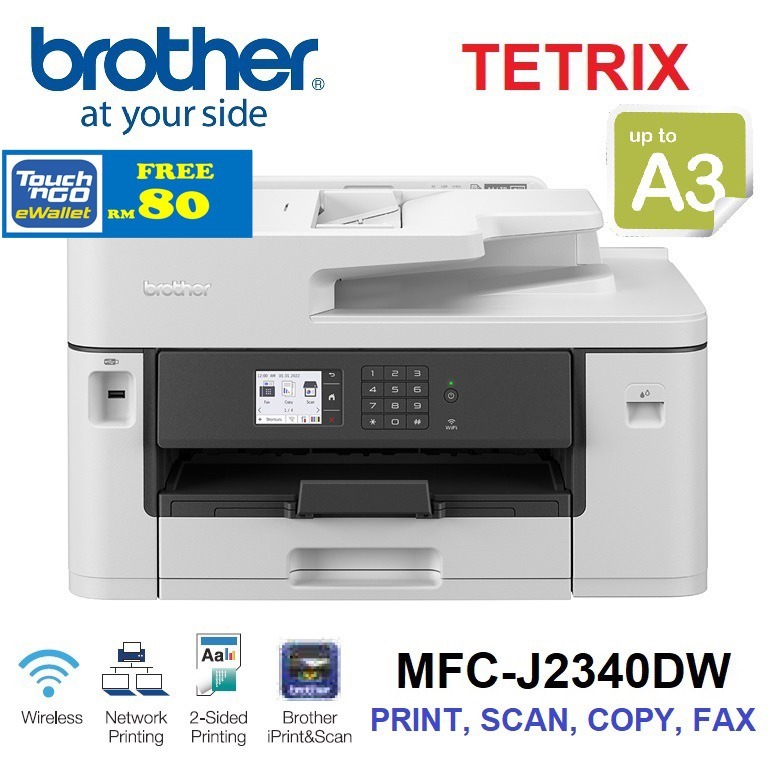 Brother MFC-J2340DW / MFC-J2740DW All In One With A3 Duplex Wifi ...