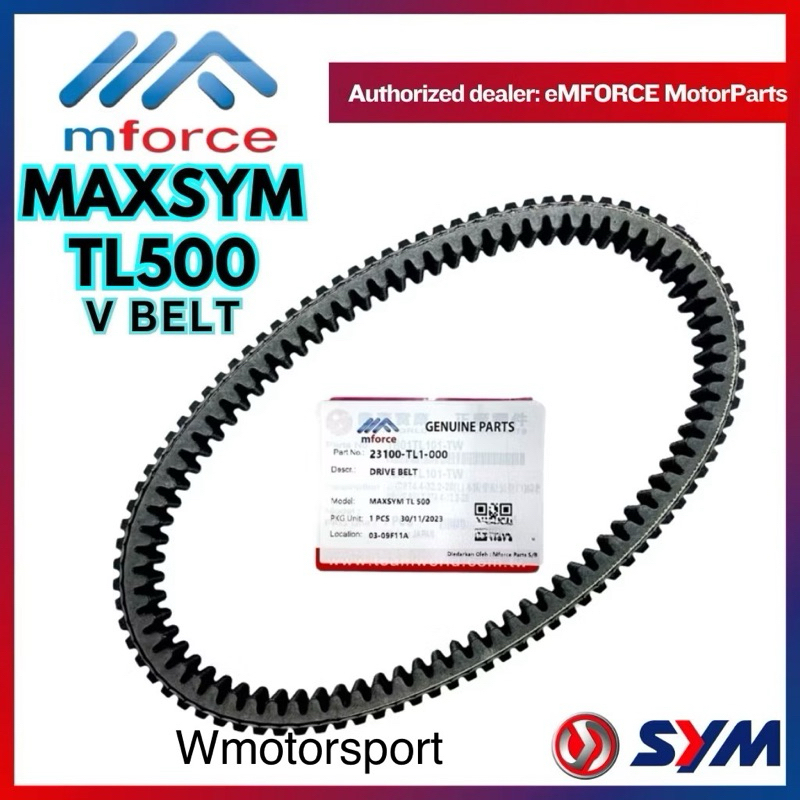 TIMING BELT SYM MAXSYM TL500 TL508 100% ORIGINAL 23100-TL1-000 | Shopee Malaysia