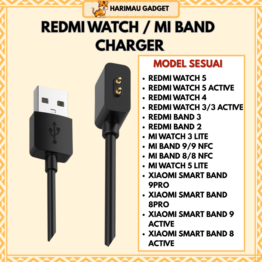 Magnetic Charger for Redmi Watch 5/4/3 Lite, Redmi Band 3/2, Xiaomi ...