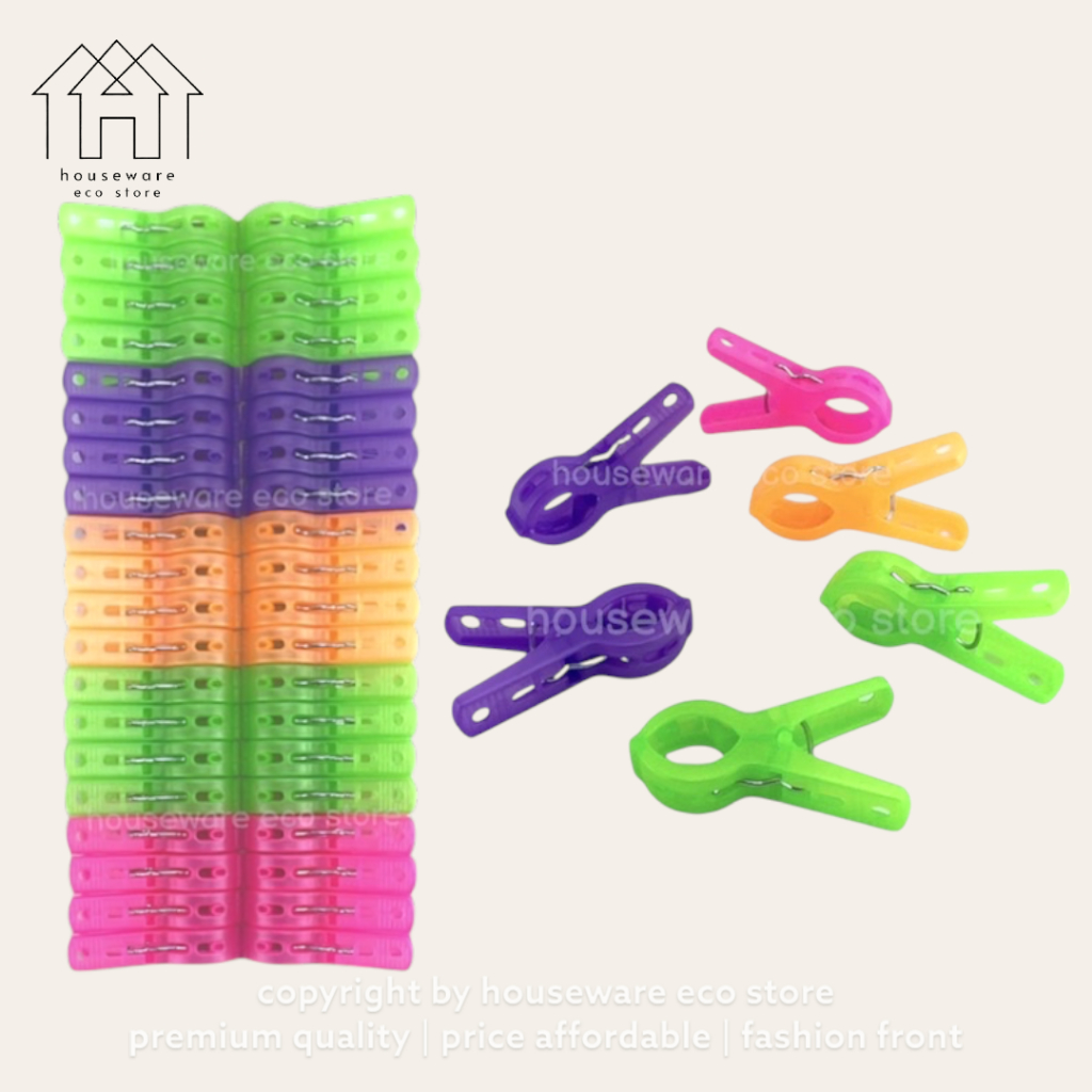 Colorful Plastic Clothes Pegs Hanger Clips Drying Clips Bed Sheet Pegs ...