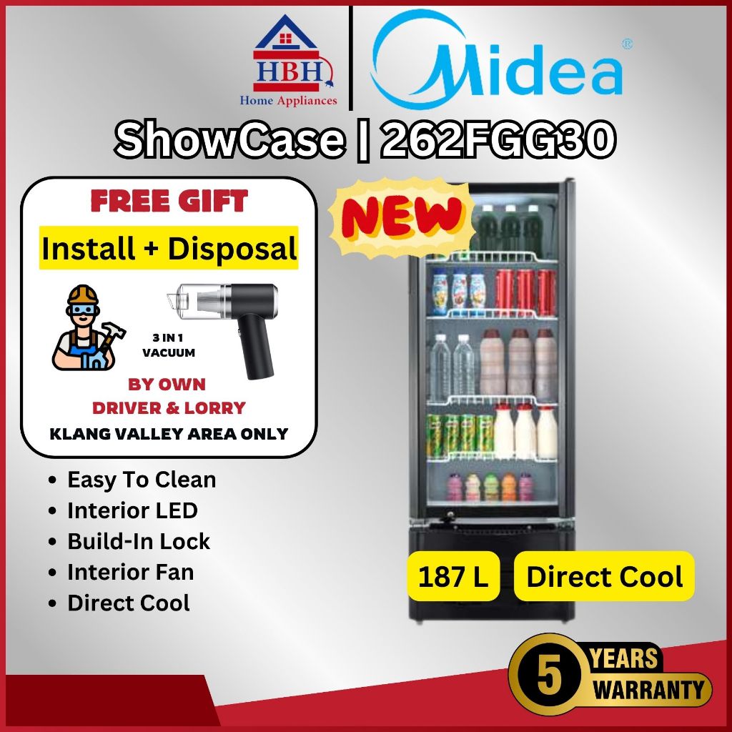 (FreeInstall) Midea | ShowCase | Easy to Clean Interior | Interior LED ...