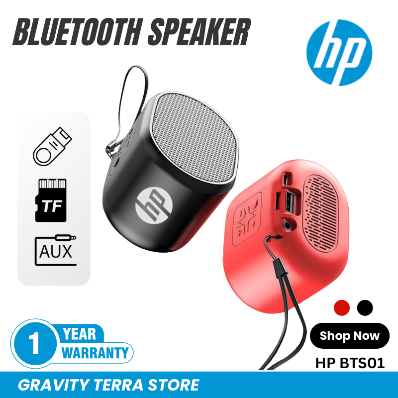 HP BTS01 Mini Speaker Portable Speaker Bluetooth Bass Original Wireless ...