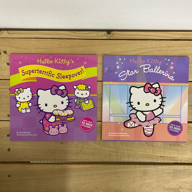 Hello Kitty Children's Storybooks with over 50 mini stickers (in a set ...