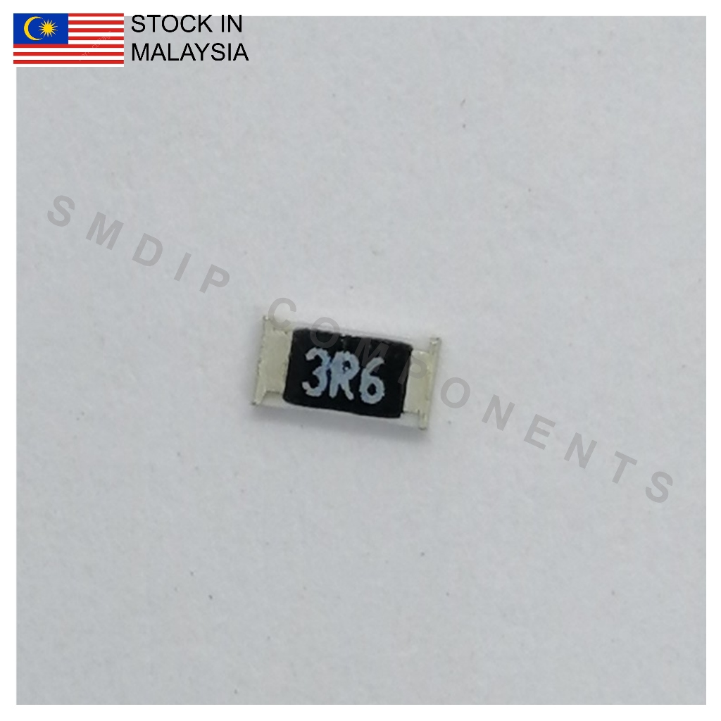 10 PCS Yageo 3.6R ±5%, 0603 SMD Resistor (3R6) | Shopee Malaysia