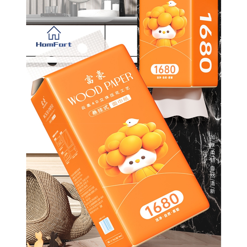 4 Layers Hanging Tissue Toilet Paper Big Bag Extractable Paper Towel ...