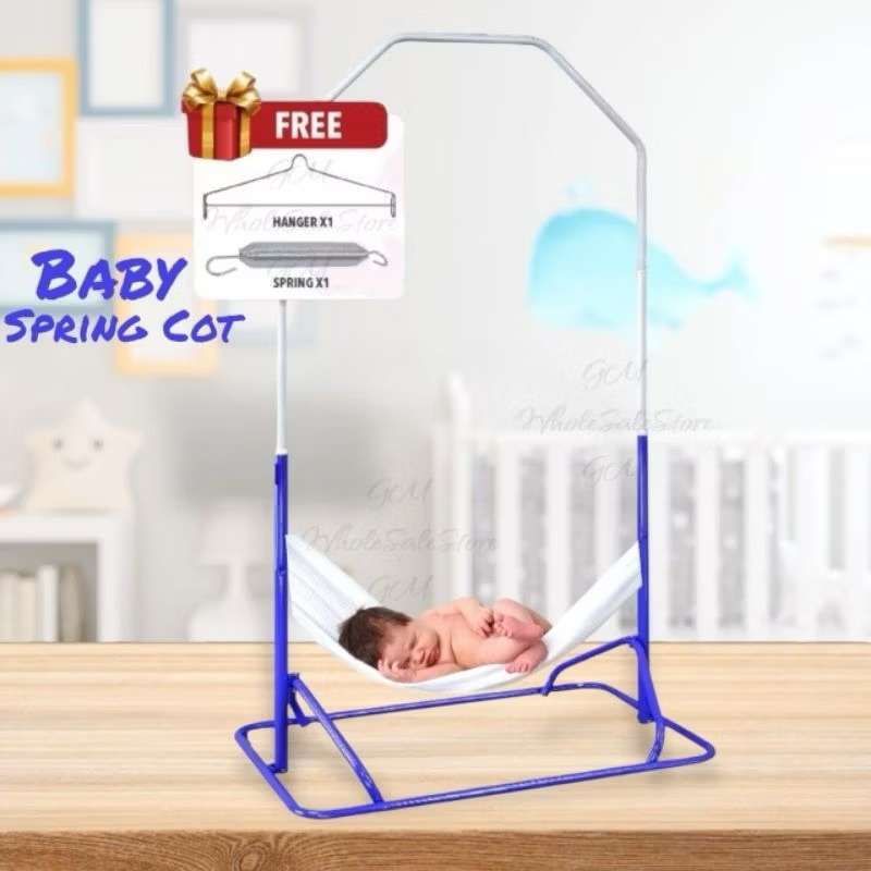 1Pcs/1Order SPRING COT (Buaian Bagi)🔥Besi Kuat | Shopee Malaysia