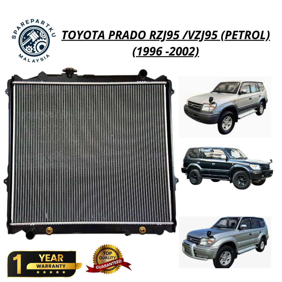 TOYOTA PRADO RZJ95/VZJ90 "PETROL" (1996-2002) AUTO/MANUAL RADIATOR ...