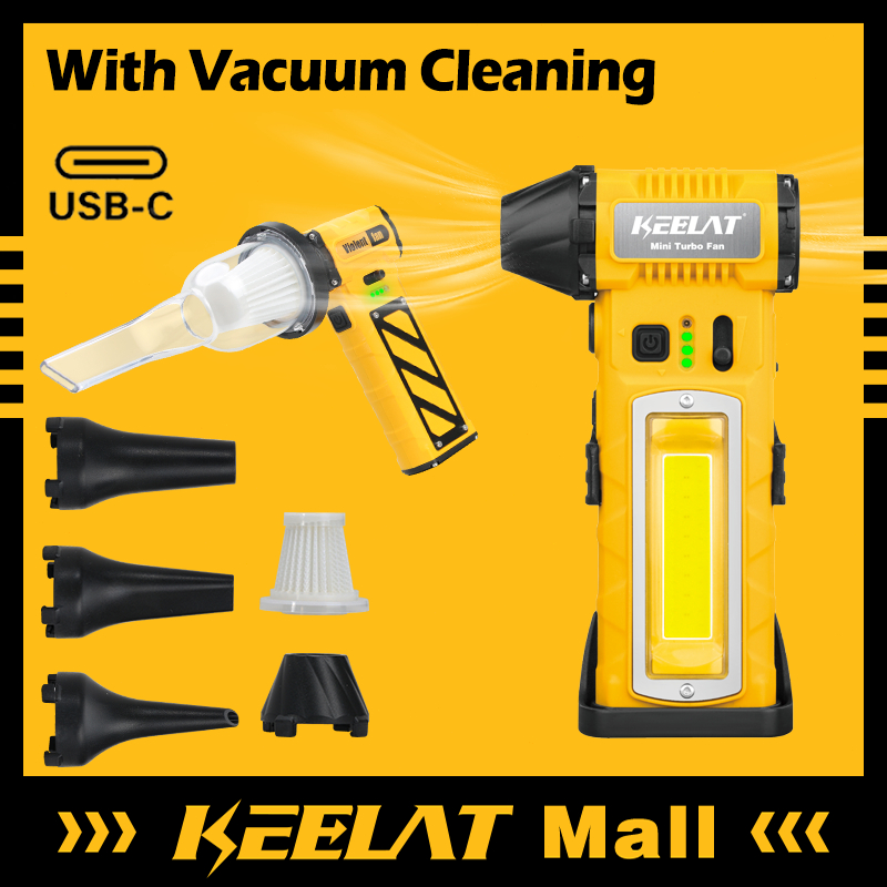 KEELAT 130000rpm Mini turbo Fan Portable Turbo Fan Strong wind kipas ...