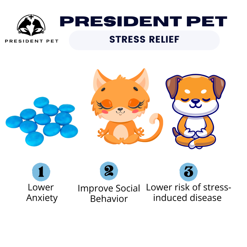 President Pet Stress Relief Supplement for Cat and Dog | Shopee Malaysia