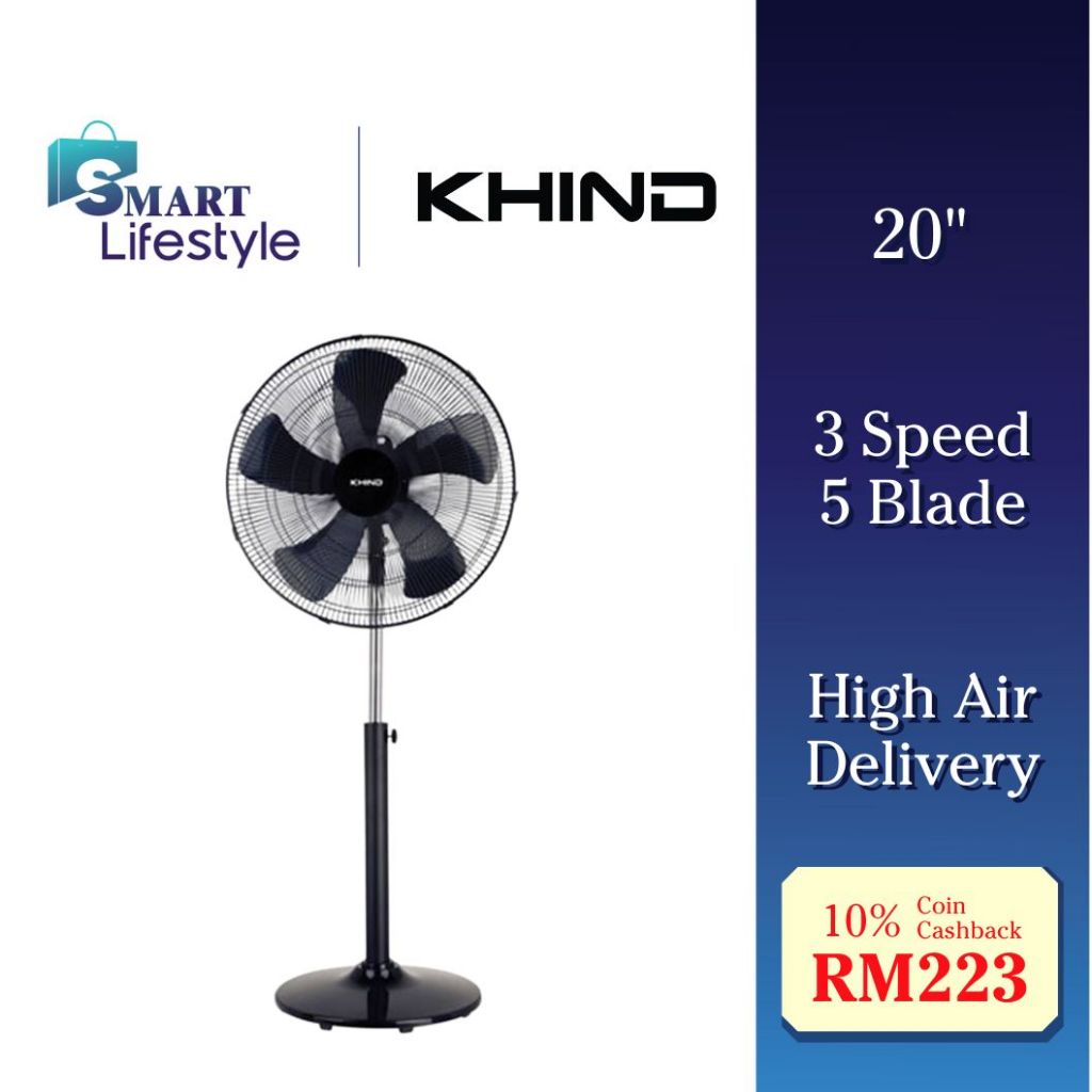 KHIND INDUSTRIAL STAND FAN 20 Inch with ABS BLADE SF2005 | Shopee Malaysia