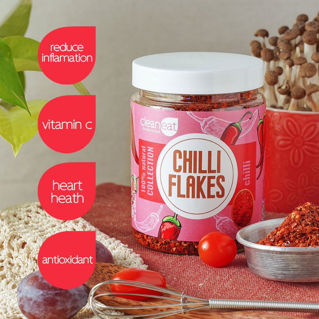 Clean Eat Chilli Flakes 辣椒面 辣椒粉 100g 200g 400g(plastic pouch)Spicy ...