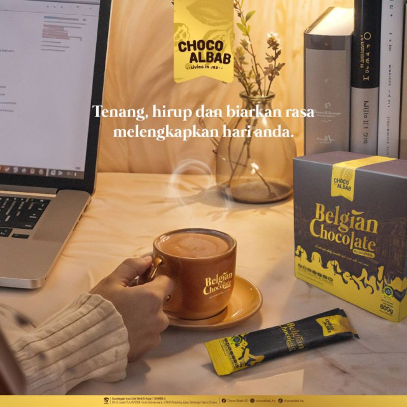 CHOCO ALBAB Belgian Chocolate Drink | Shopee Malaysia