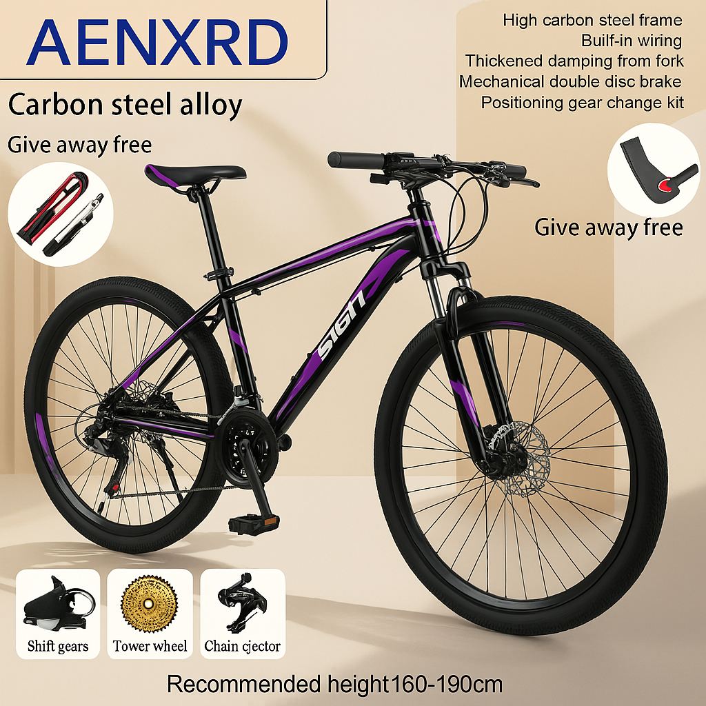 26-inch basikal road bike basikal dewasa bear 150kg basikal double disc ...