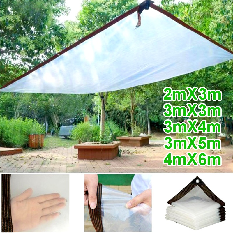 Thickened Plastic Pe Film Transparent Rainproof Cloth Rainproof Shade ...