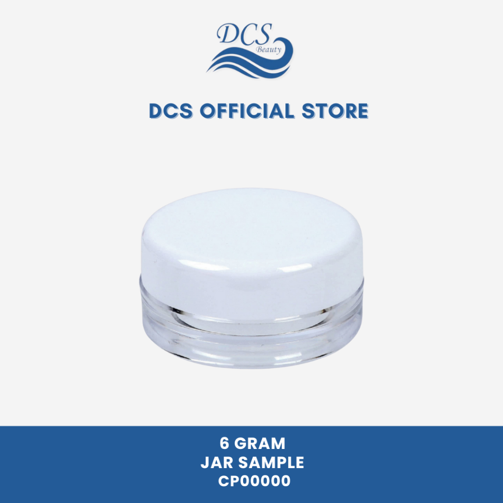 6 gram jar sample white and transparents cosmetic ( Ready Stock ...