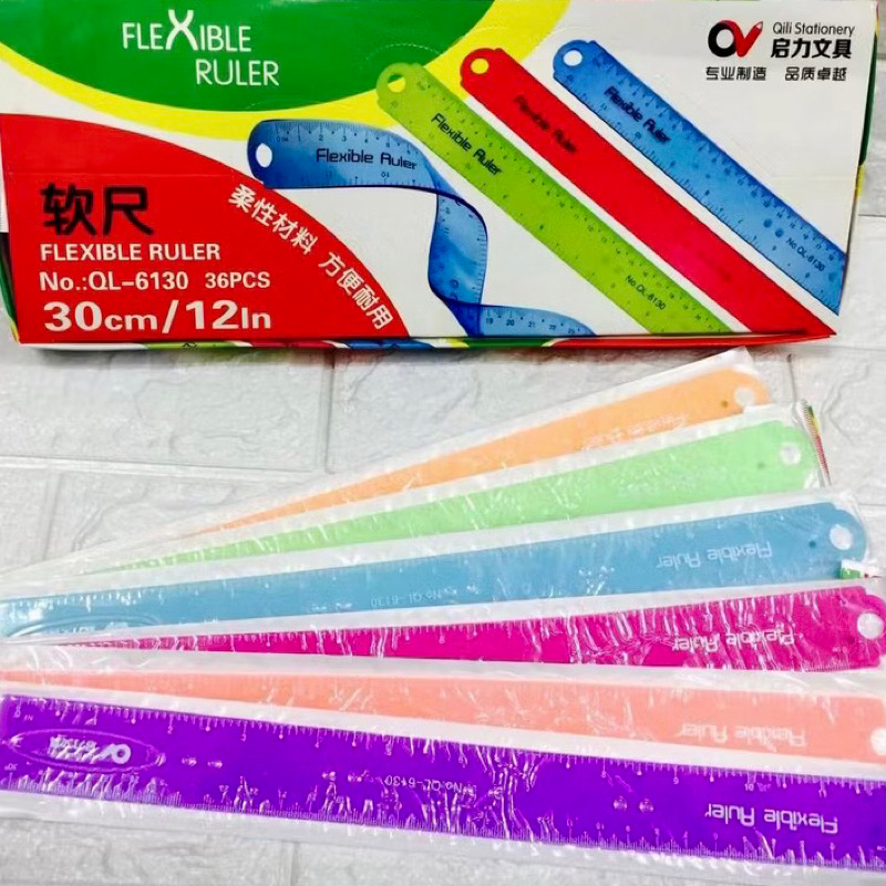 SNT (QILI) 30cm Pembaris / Pembaris Panjang / Ruler Flexible Ruler Drawing Measure Tool ...