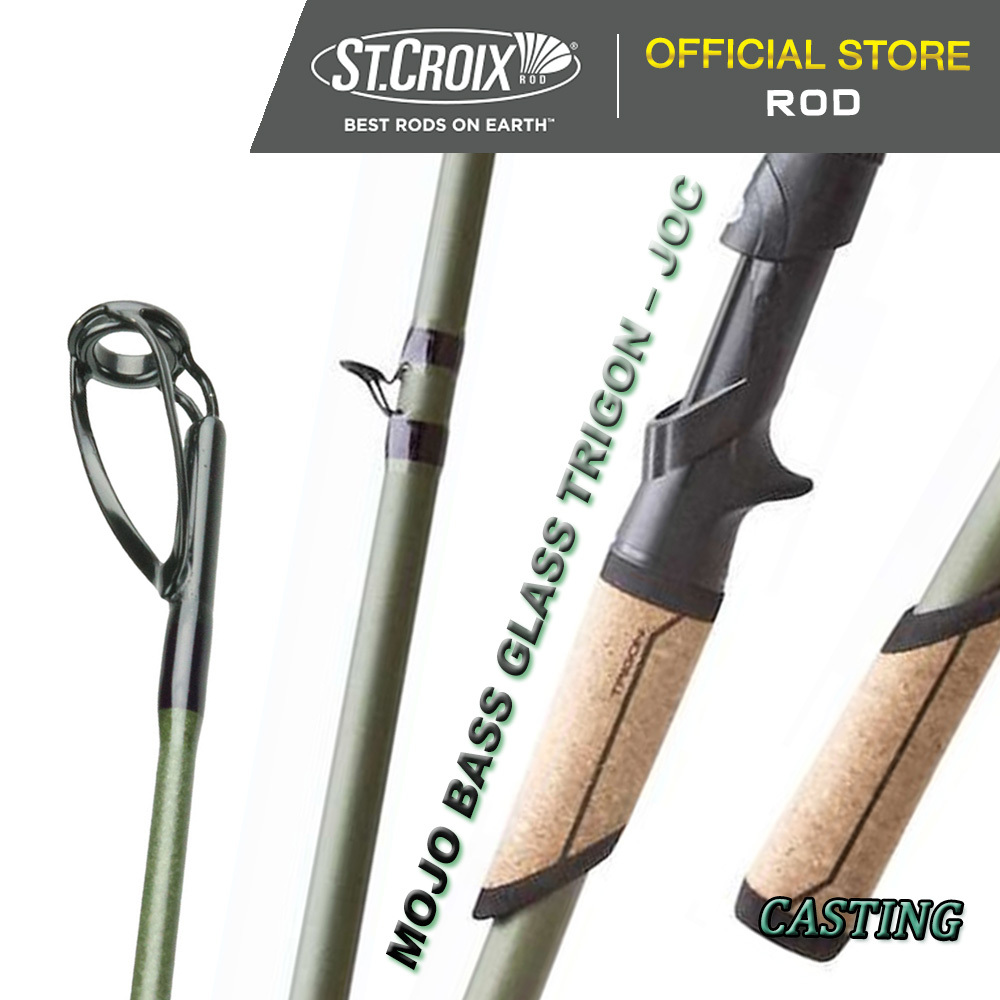 St Croix Mojo Bass Glass Trigon JOC 610MM (6FT) Casting 1pcs Rod ...