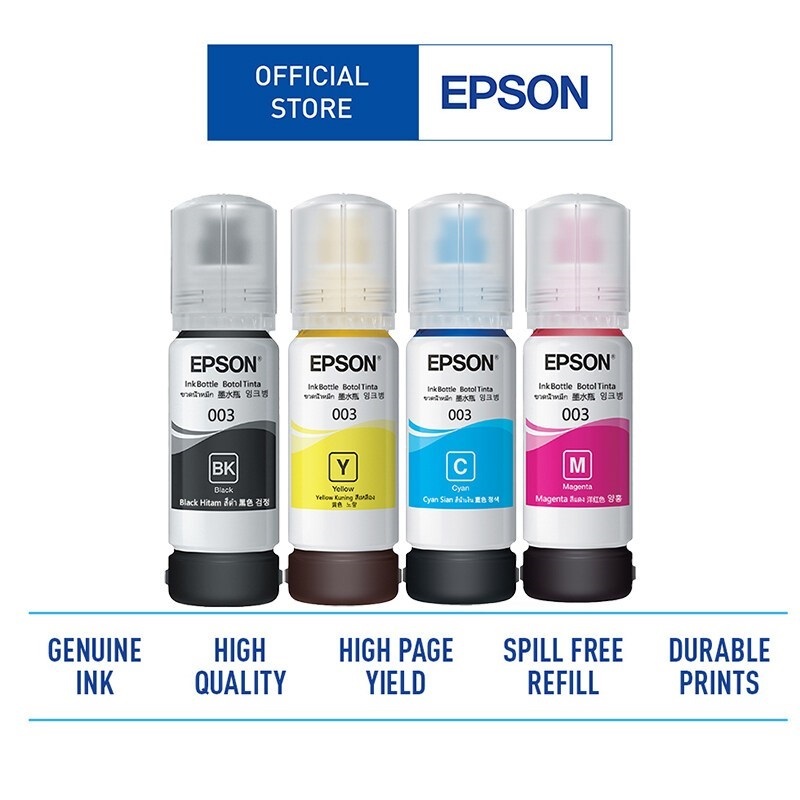 Combatible Epson 003 Ink Tambahan L Siri pencetak L3110 L3150 L3210 ...
