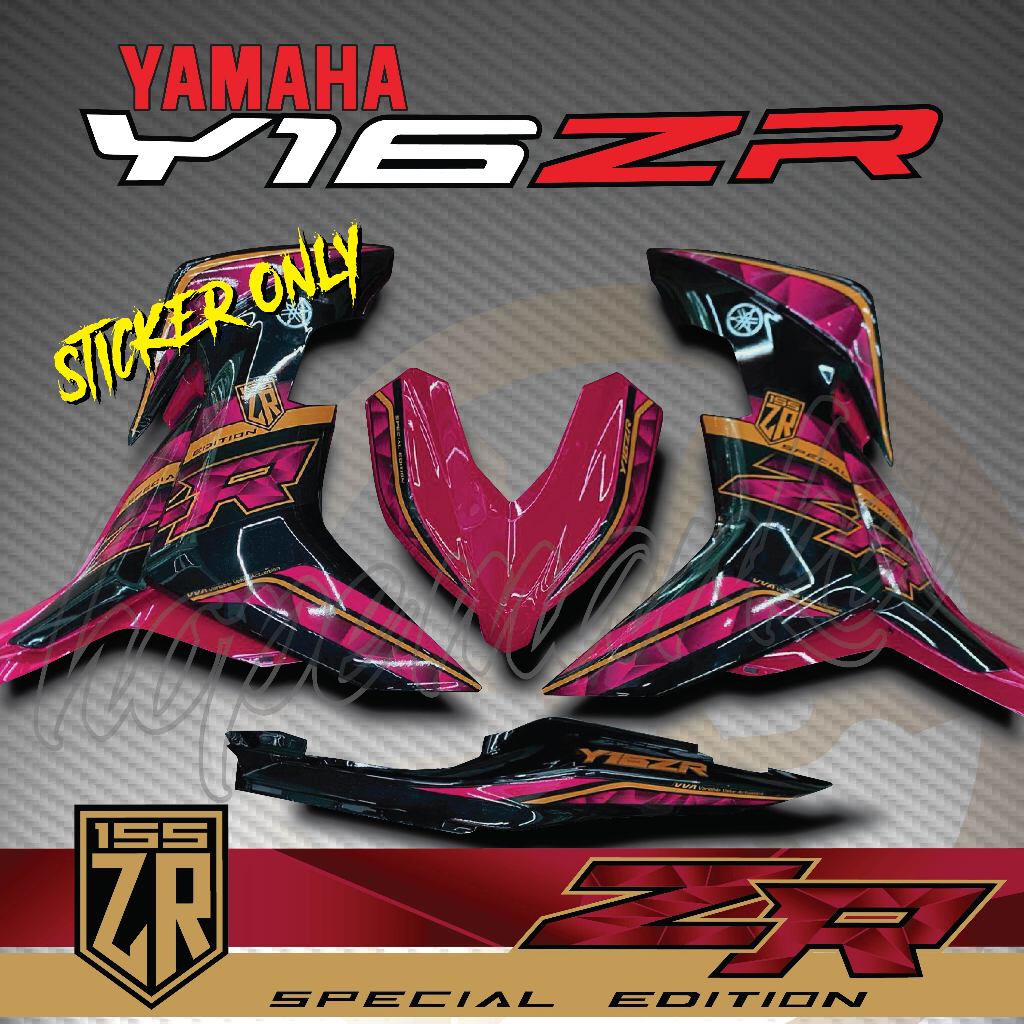 STRIPE MOTOR YAMAHA Y16 Y16ZR V1 V2 ABS 2025 NEW DESIGN CUSTOM BODY ...