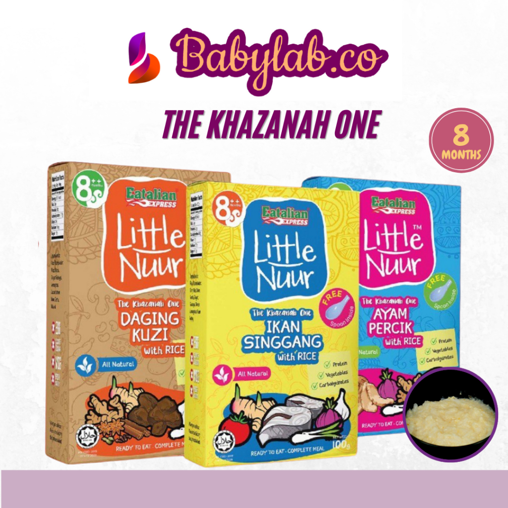 LITTLE NUUR | BABY FOOD MAKANAN BAYI READY TO EAT RTE NASI BUBUR PUREE ...