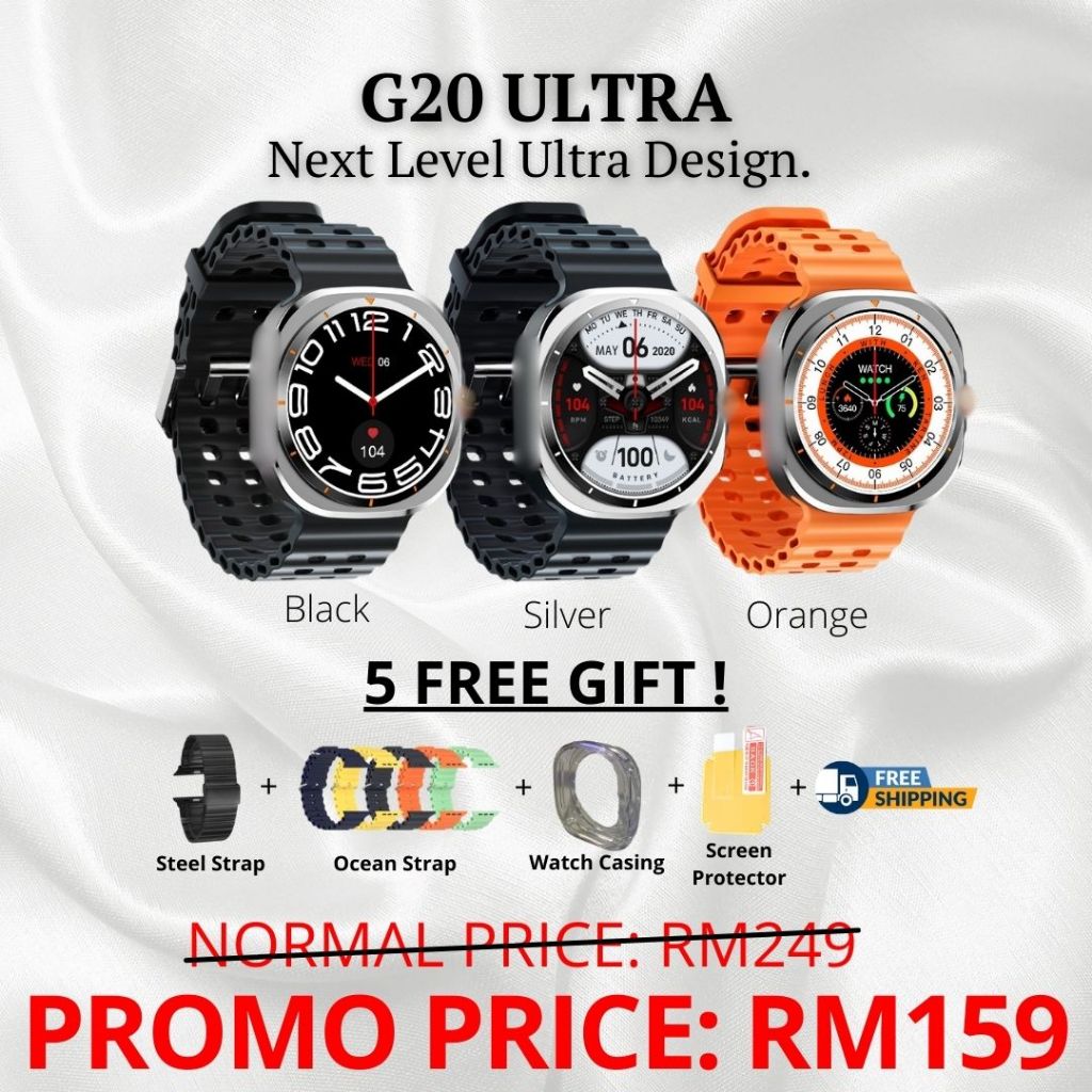 (LATEST) G20 ULTRA (HD SCREEN + 4GB) 49MM SIZE // JUNETASTIC SALE // 5 ...