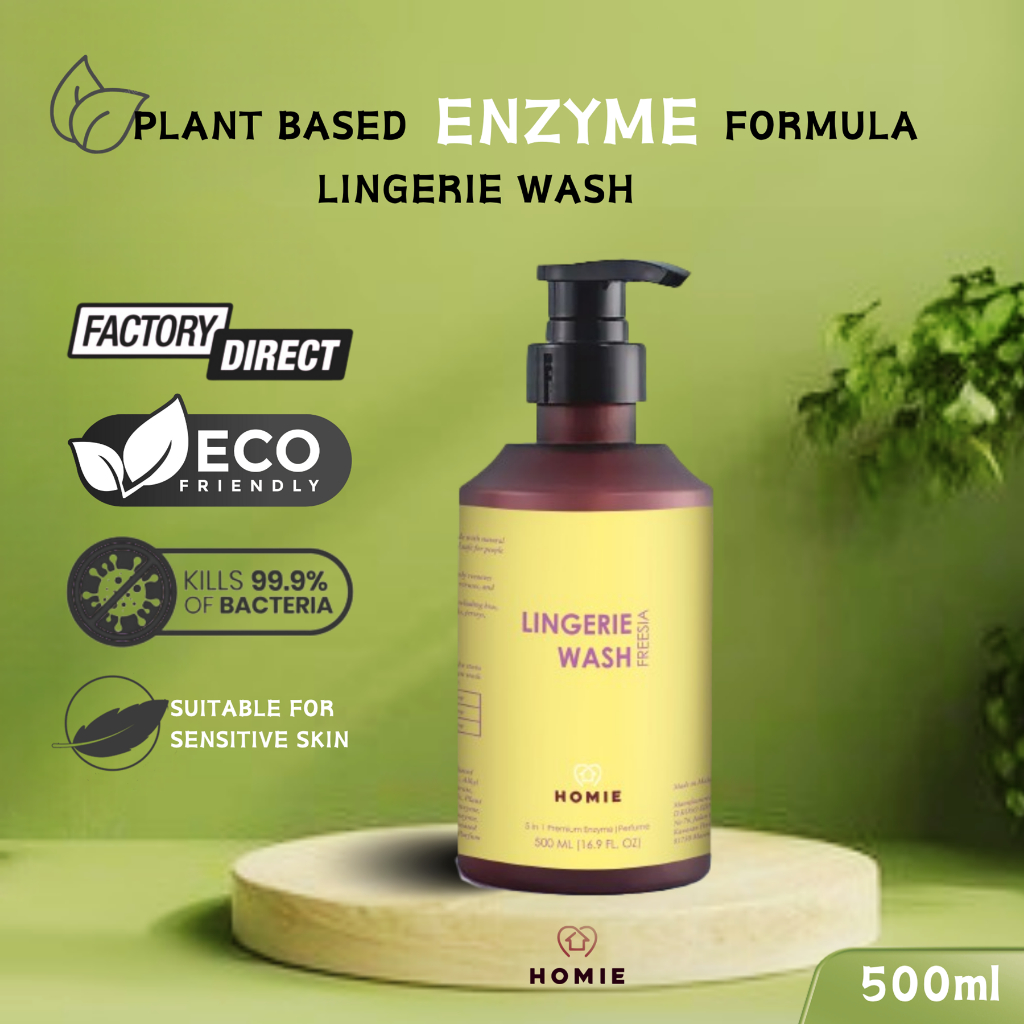 Homie Enzyme Anti-Bacterial Perfume Lingerie Wash 500ml | Shopee Malaysia
