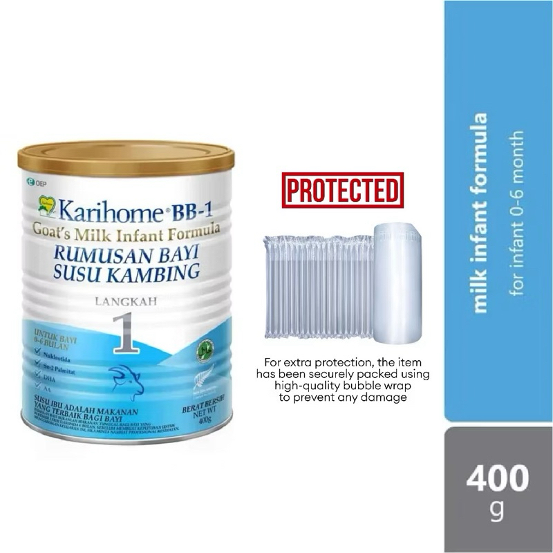 Karihome Step 1 Goat Milk Infant Formula 0-6 months(400g) New packaging ...
