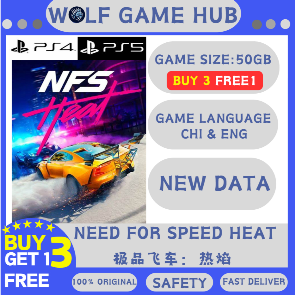Need for Speed Heat ( PS4 & PS5 ) Game Digital Download Permainan ...