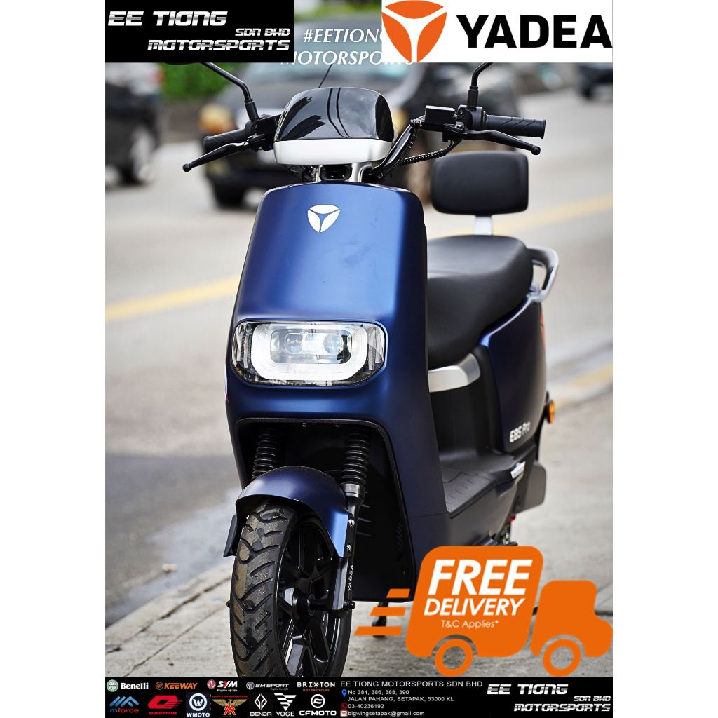 EV BIKE YADEA E8S PRO EV SMART SCOOTER ELECTRIC BLUE *(NEW-UNREGISTER) MARiiCas REBATE SUPER ...