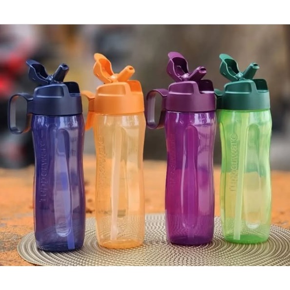 Tupperware Slim Eco Bottle 310ml/ 500ml/ 1L Bottle OR Flip Cap Only (1.5L/2L/slim eco ) | Shopee ...