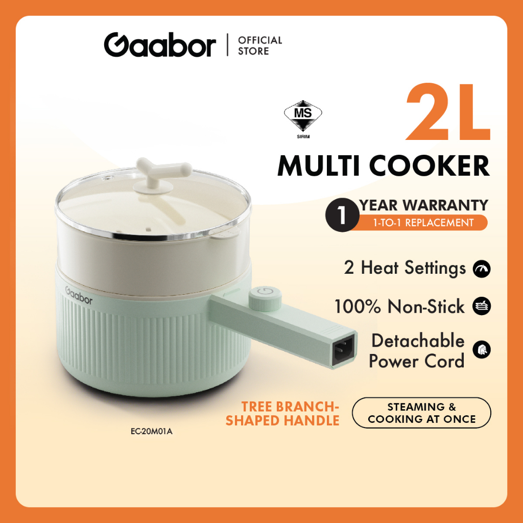 Gaabor Homepro Electric Cooker Multifunctional Electric Skillet Hot Pot ...