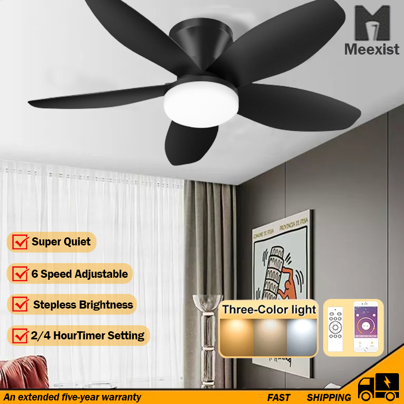 Ceiling Fan with Lamp Strong Wind 6 Speed Fan Mobile Phone Control ...