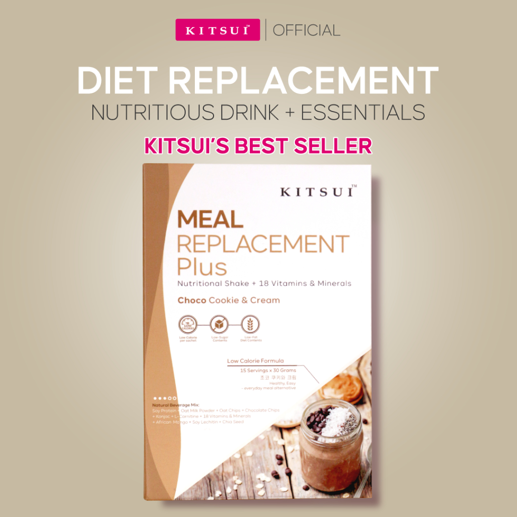 KITSUI KMRP Meal Replacement Plus 15's x 30g | Choco Chip | Shopee Malaysia