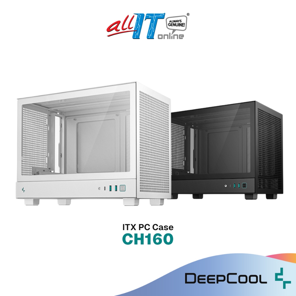 DEEPCOOL CH160 BLACK / WHITE Mini-ITX (ITX) PC Case | Shopee Malaysia