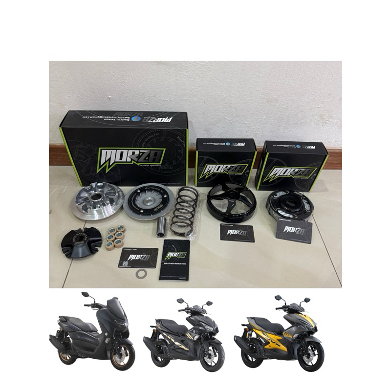 YAMAHA NMAX V1 V2 / NVX V1 V2 MORZA RACING CVT KIT FULL SET PULLEY ...