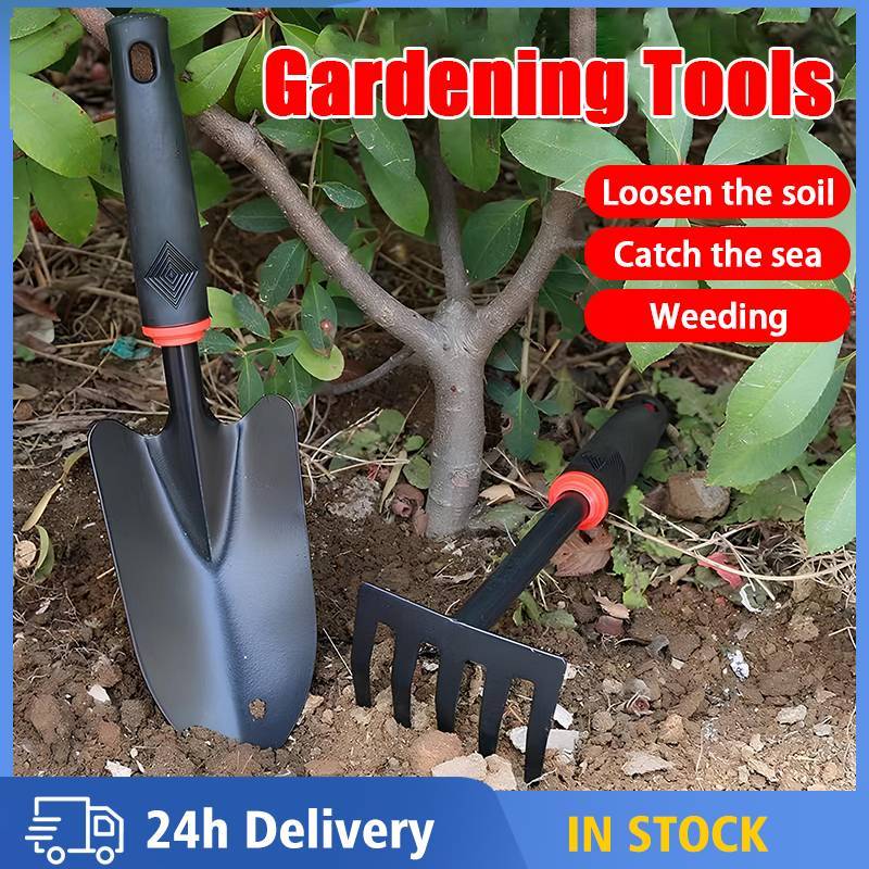 New Metal Shovel Garden Spade Gardening Tools Metal Steel Soil Scooping ...