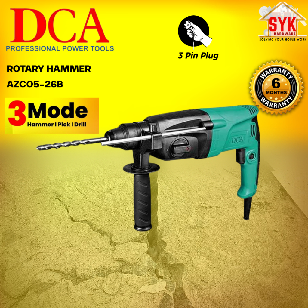 SYK DCA AZC05-26B Rotary Hammer Drill Power Tools Electric Hacker ...