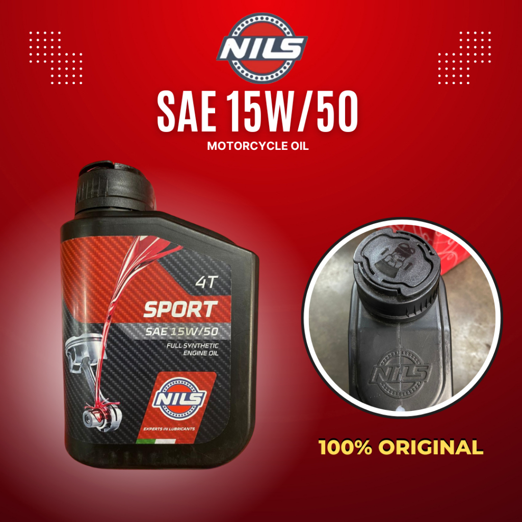 NILS 15W50 Motorcycle Oil Minyak Motor Moto 15W / 50 Engine Minyak ...
