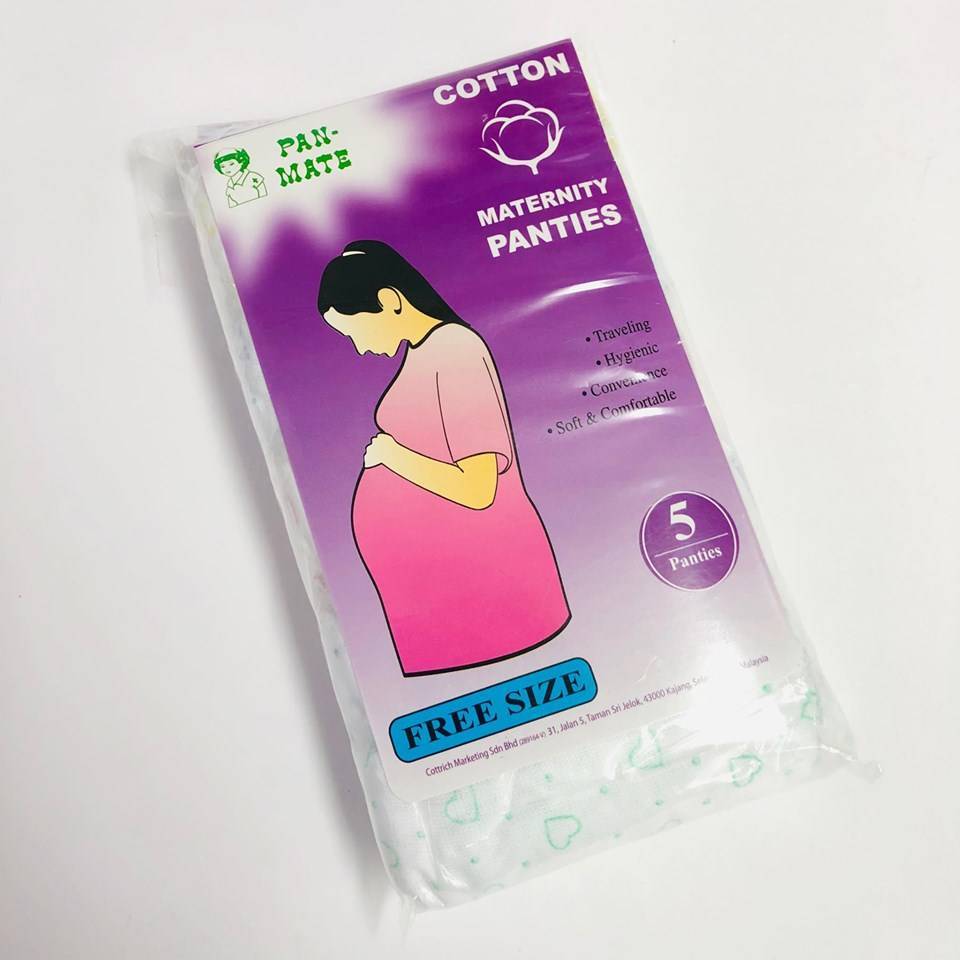PAN MATE COTTON MATERNITY PANTIES FREE SIZE 5S/PACK | Shopee Malaysia
