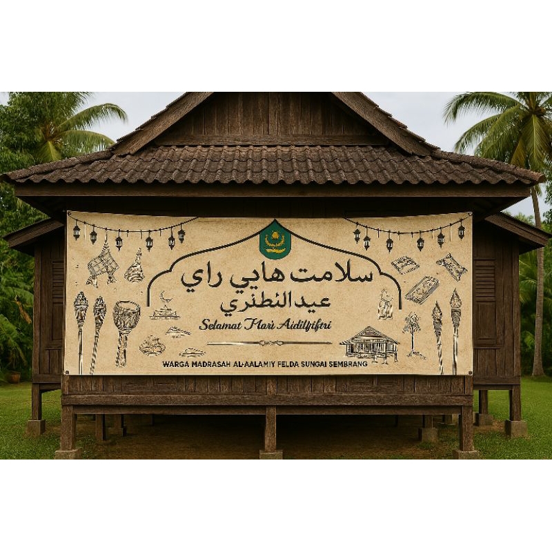 BANNER KLASIK HARI RAYA | BANNER RAYA AIDILFITRI | OPEN HOUSE | RUMAH ...