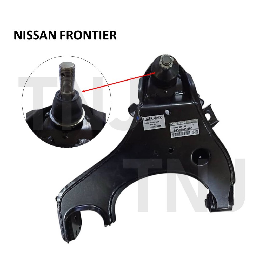 FRONT LOWER ARM RIGHT SIDE NISSAN FRONTIER - 54500-VK300 - 54500-2S686 ...