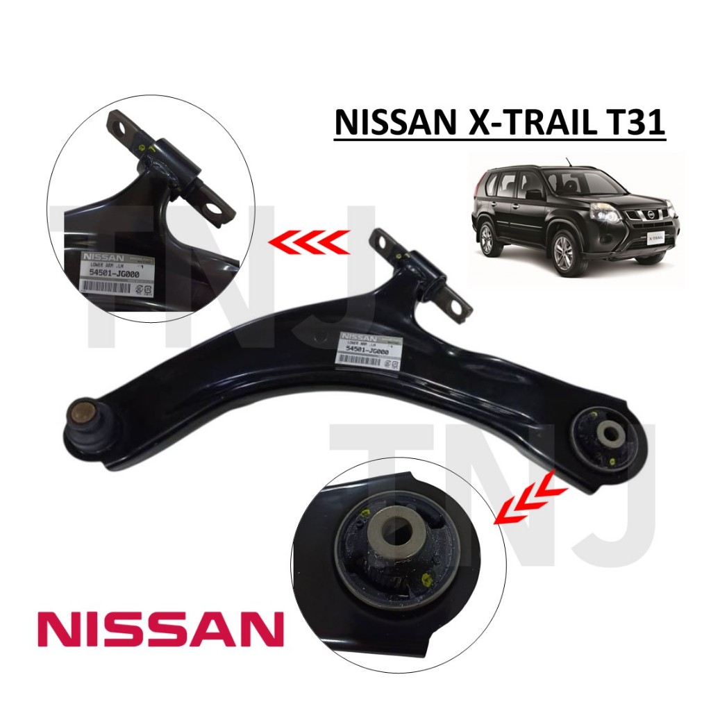 LOWER ARM ASSY LEFT SIDE NISSAN X-TRAIL T31 - 54501-JE200 - 54501-JG000 ...